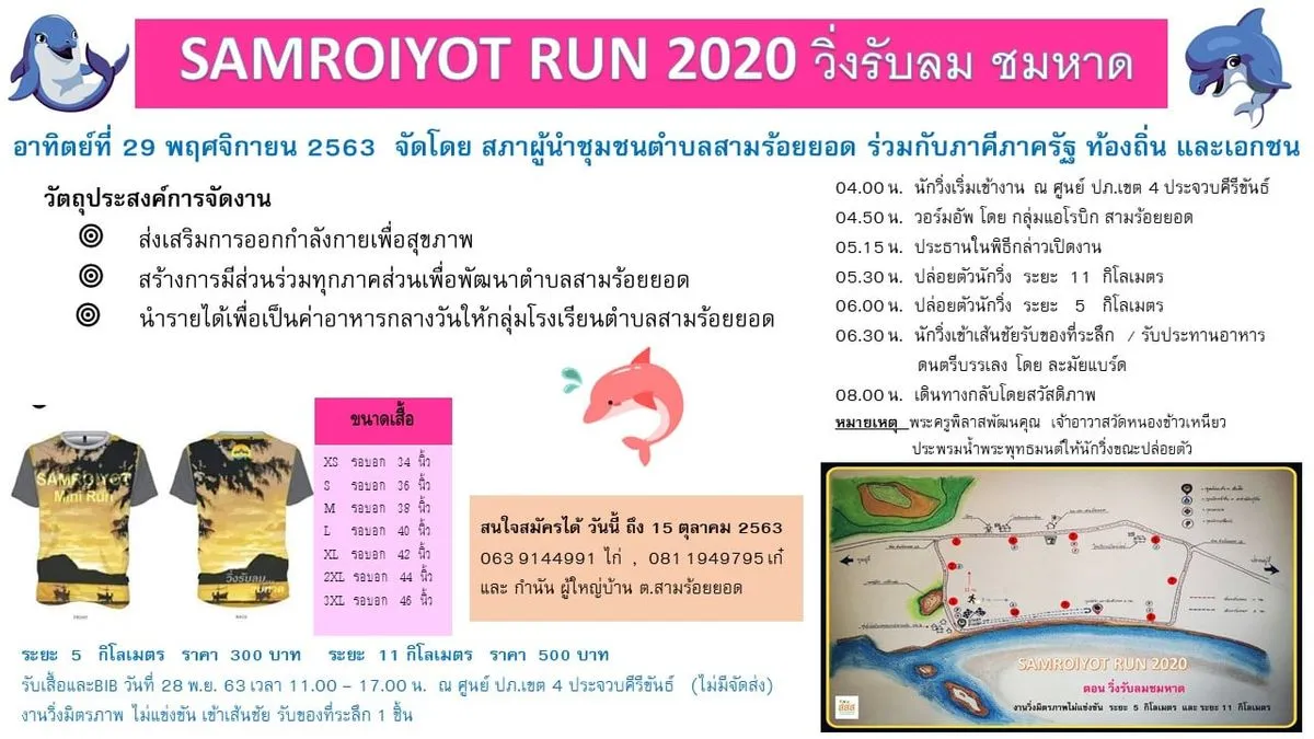 Samroiyot Run 2020 รับลมชมหาด | November 29, 2020 | RUNLAH
