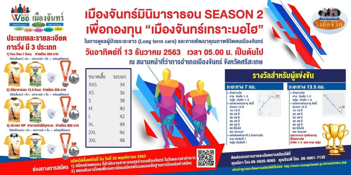 Mueang Chan Mini Marathon season 2 | December 20, 2020 | RUNLAH